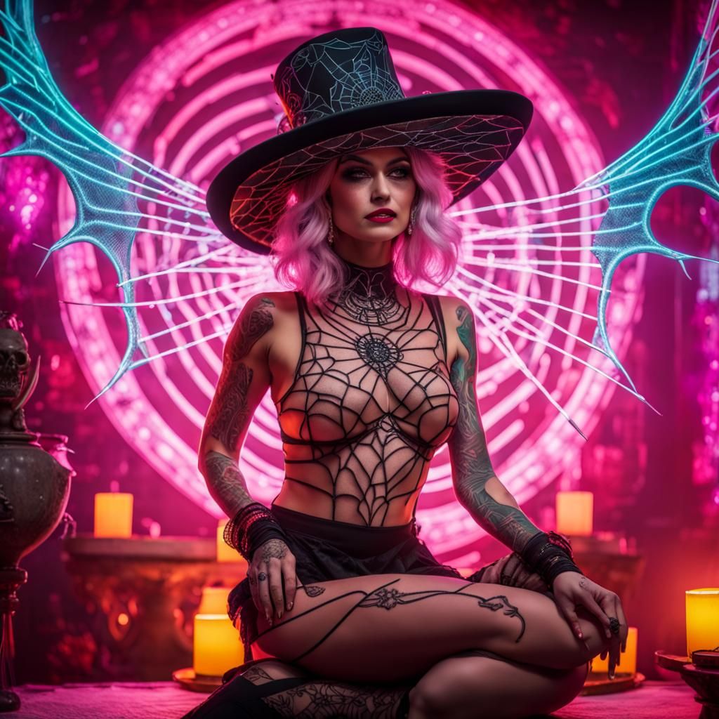 Spiderweb Mandala v3.7 - AI Generated Artwork - NightCafe Creator