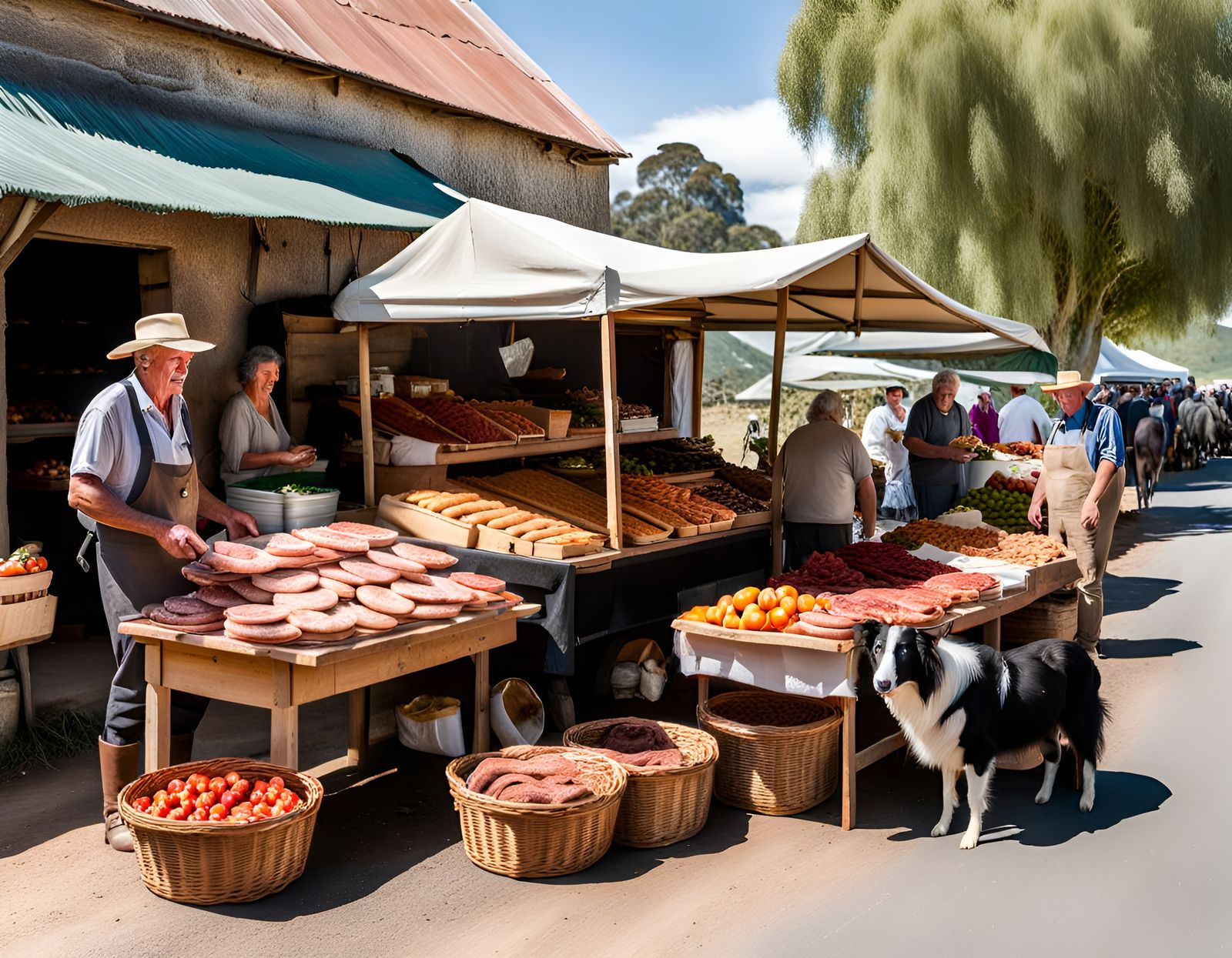 Roadside Farmer’s Market - AI Generated Artwork - NightCafe Creator