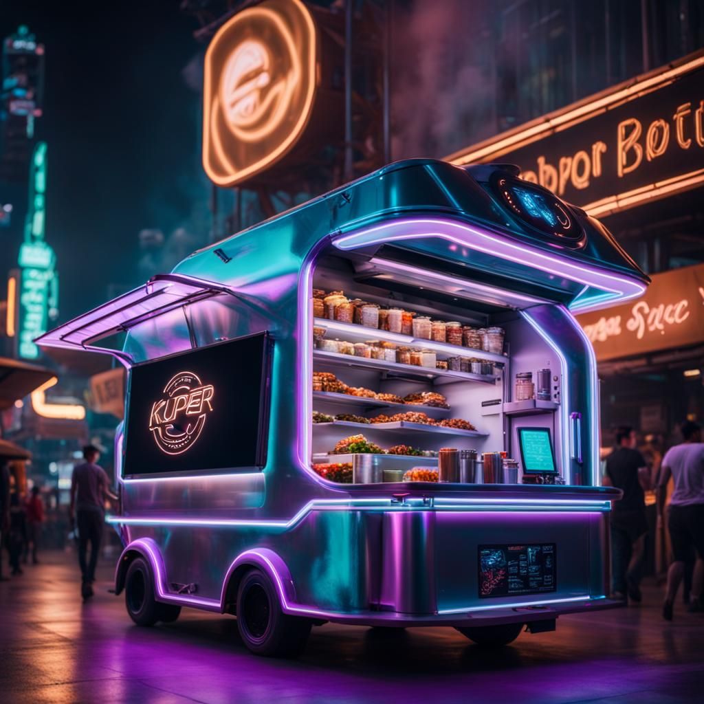 More off world street food - AI Generated Artwork - NightCafe Creator