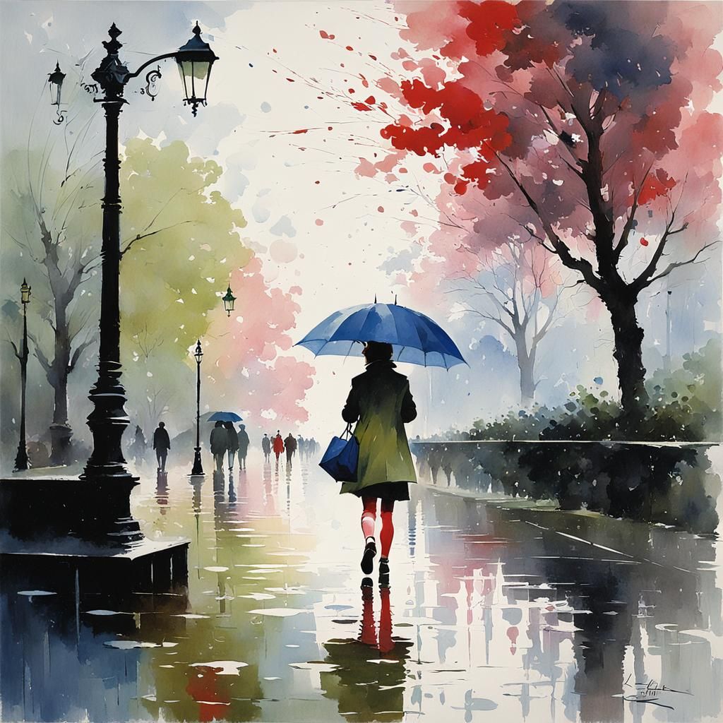 It's Raining Again... - AI Generated Artwork - NightCafe Creator