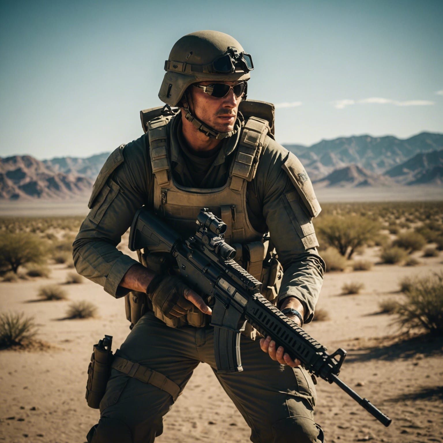 "Desert Wolf" - AI Generated Artwork - NightCafe Creator