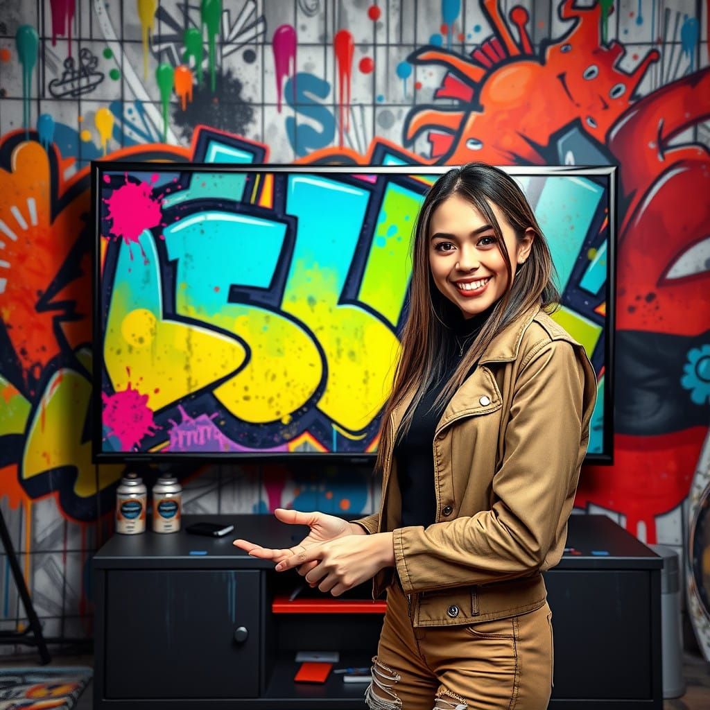 Vicky Long, intrepid street reporter for Magpie TV