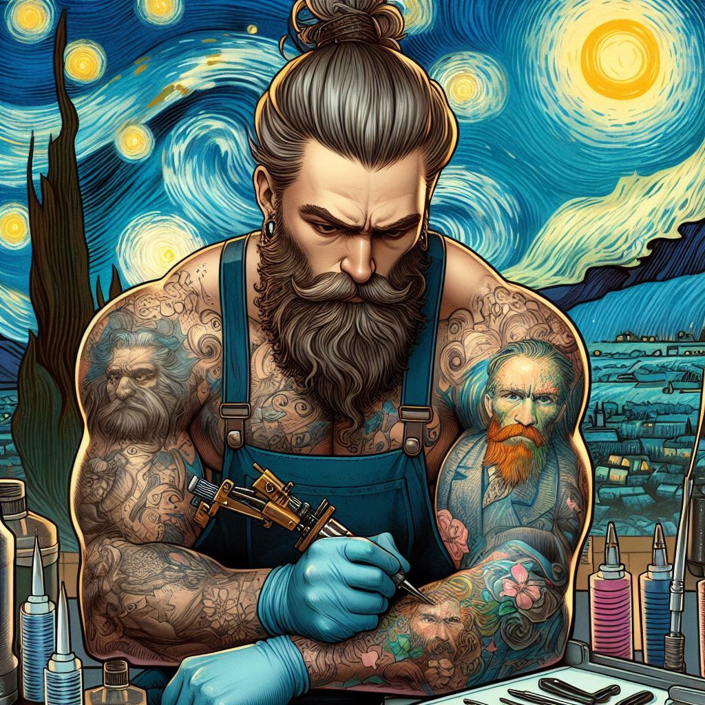 Vincent Van Ink - AI Generated Artwork - NightCafe Creator