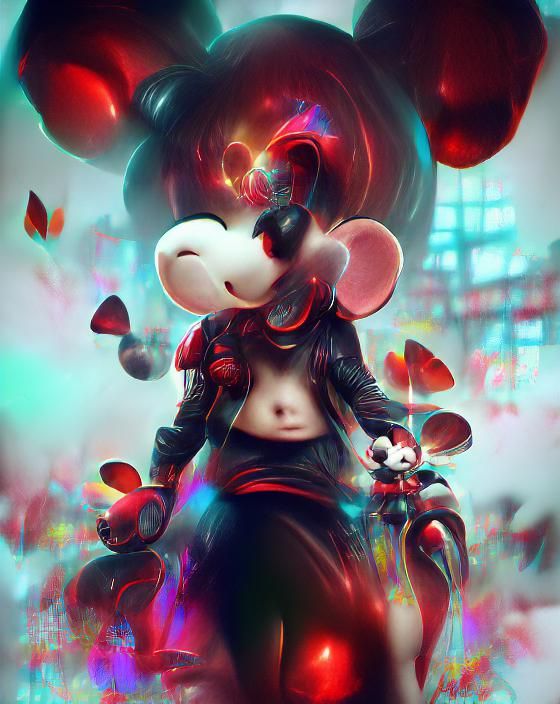 Cyberpunk Mickey Mouse - AI Generated Artwork - NightCafe Creator