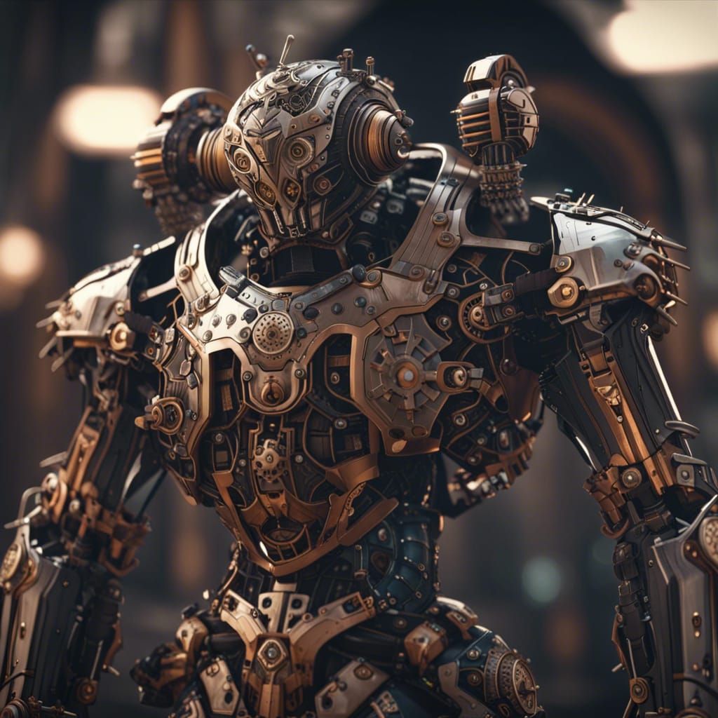 steampunk mech 7 - AI Generated Artwork - NightCafe Creator