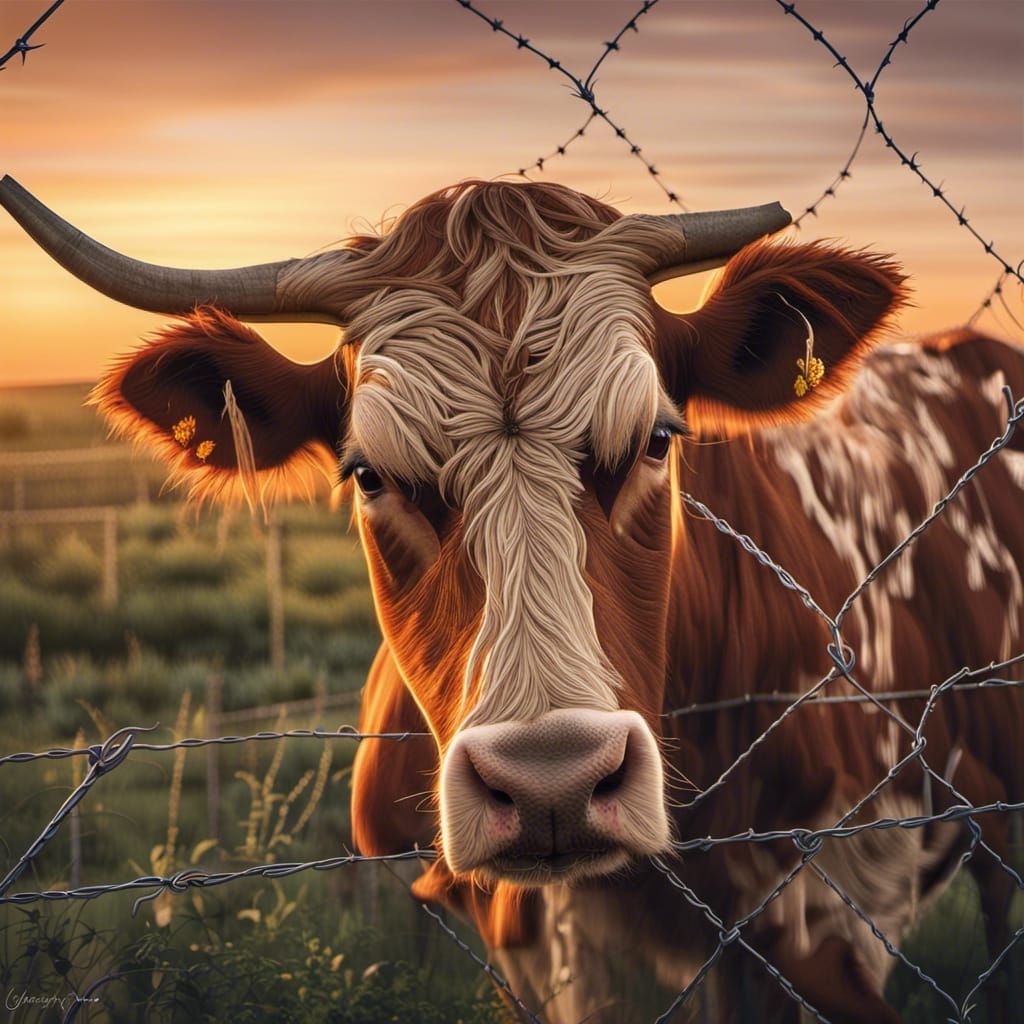 Sunset on the Ranch - AI Generated Artwork - NightCafe Creator