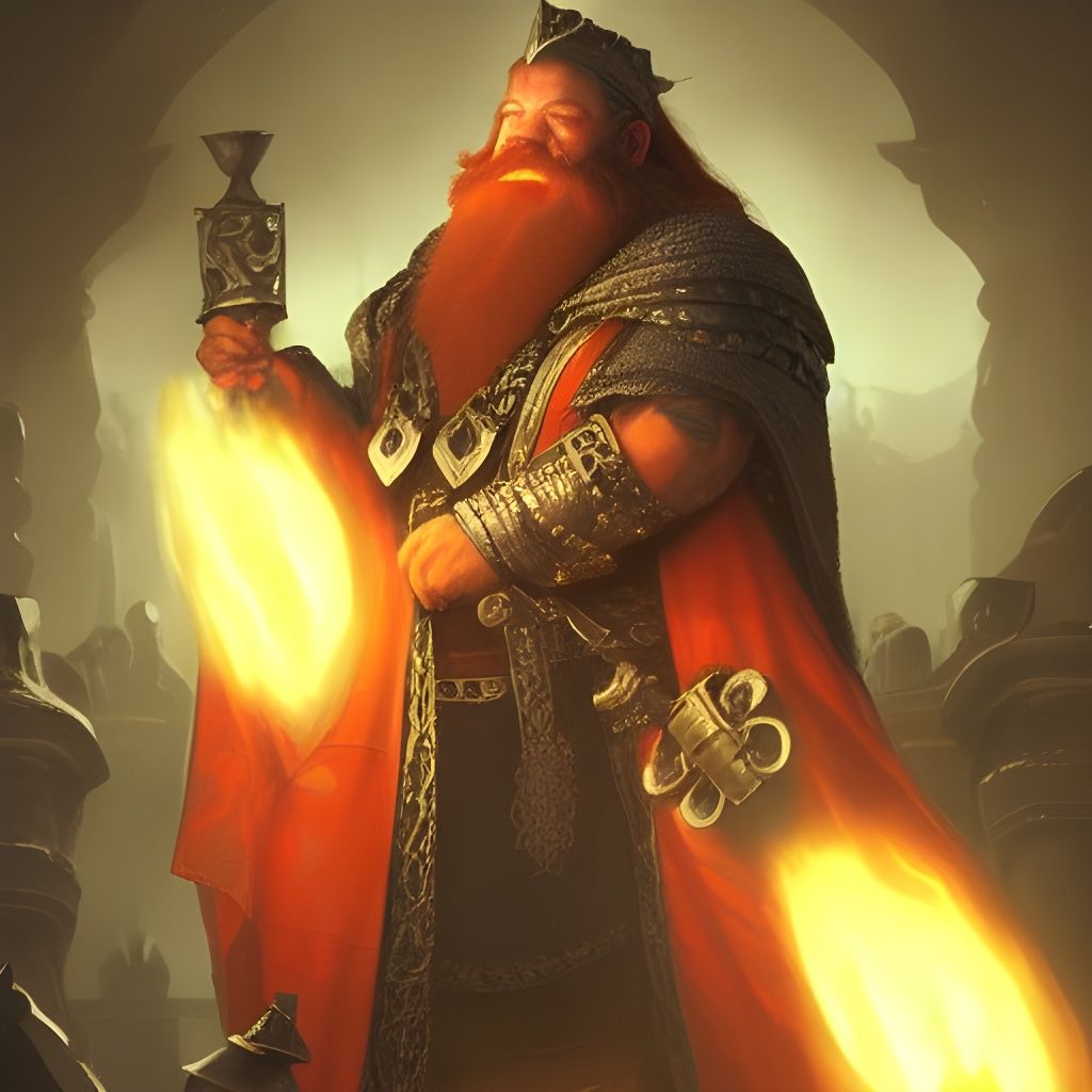 King Bornak of the dwarves - AI Generated Artwork - NightCafe Creator