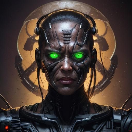 Terminator, Borg, Predator. Man vs Machine. cyberpunk, steampunk, 8k resolution concept art ...