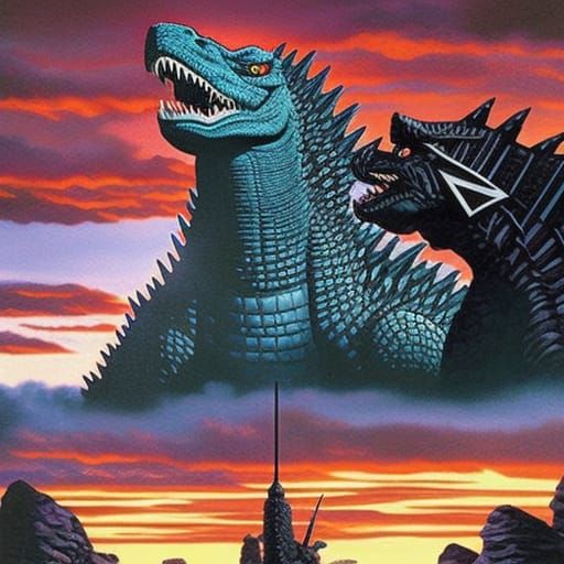 Godzilla attacks Confederate army, soldiers, southern Army confederate ...