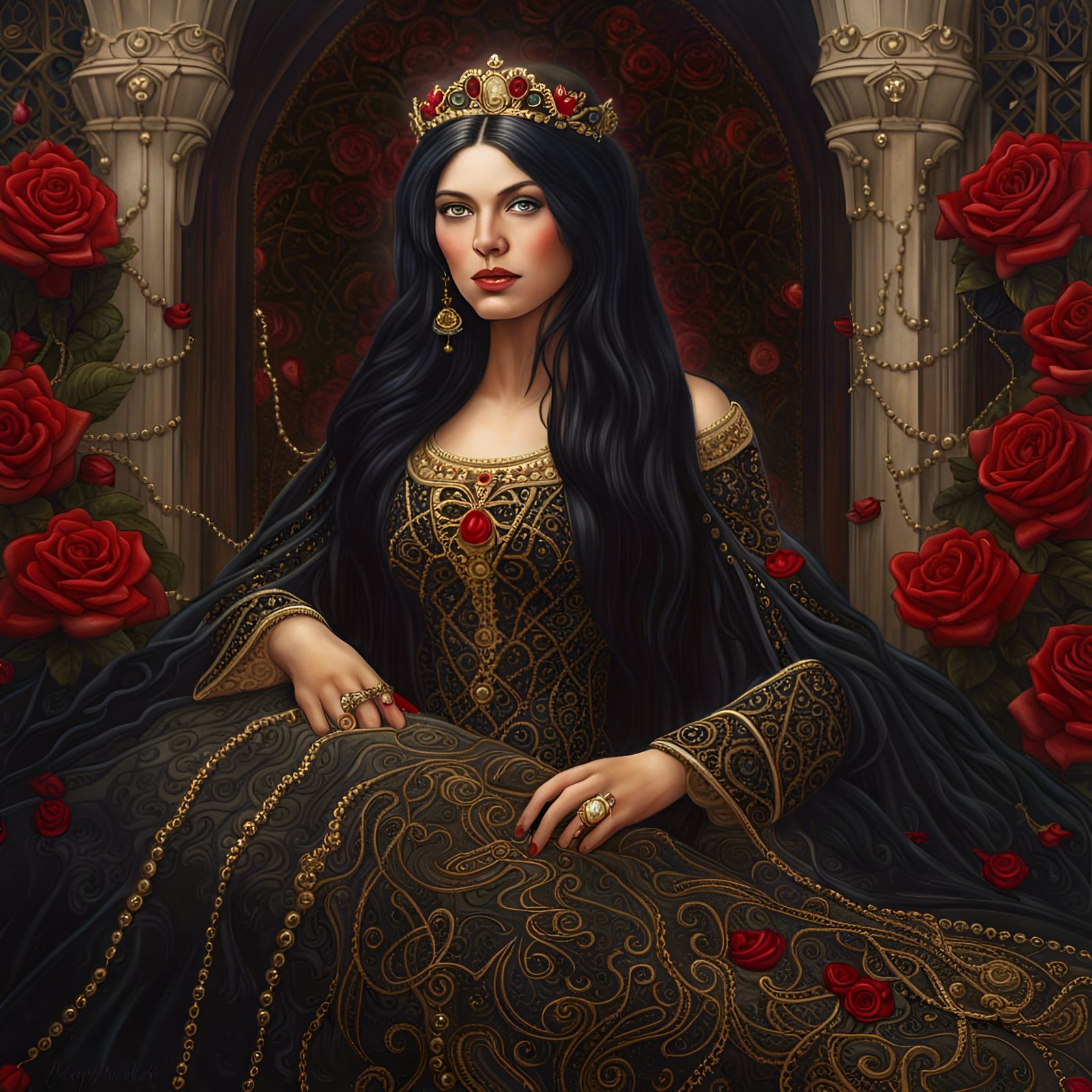 Portrait of a Queen - AI Generated Artwork - NightCafe Creator