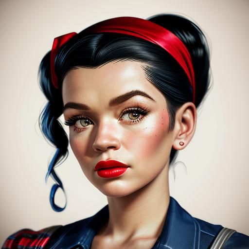 Modern Rosie the Riveter - AI Generated Artwork - NightCafe Creator