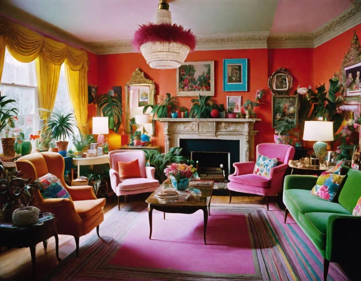 Maximalist Living Room - AI Generated Artwork - NightCafe Creator