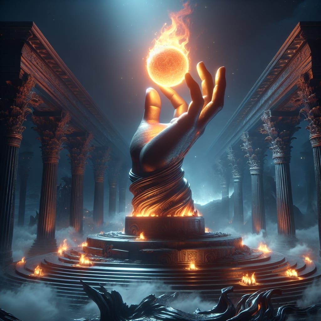 Hand of god - AI Generated Artwork - NightCafe Creator