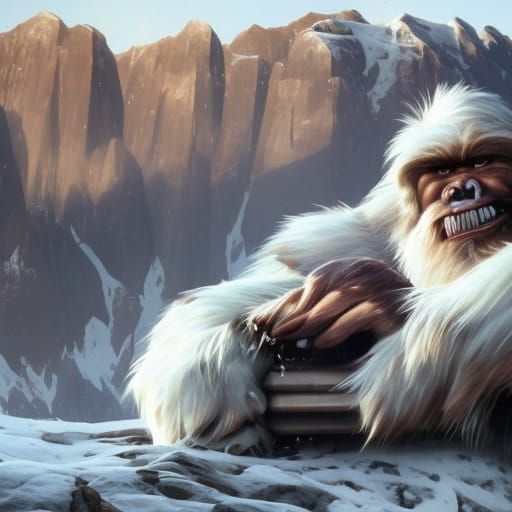 "Abominable" Snowman - AI Generated Artwork - NightCafe Creator