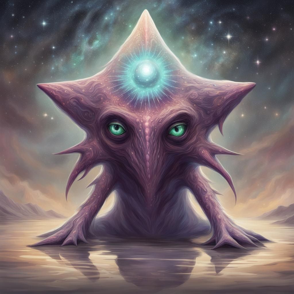 Psychic Star Creature - AI Generated Artwork - NightCafe Creator