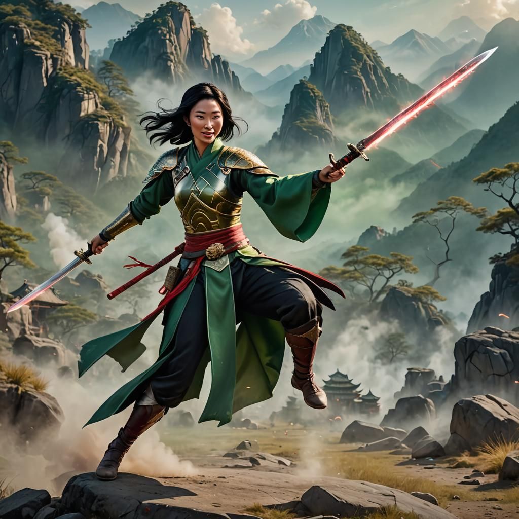 Mulan (Disney), funny ethereal ghost of red dragon made of glowing ...