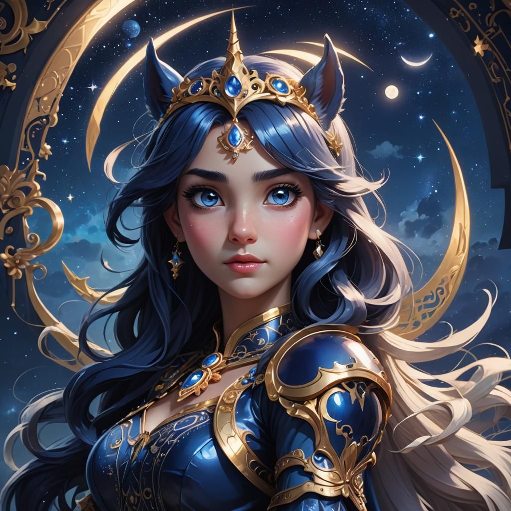 Lunar Princess - AI Generated Artwork - NightCafe Creator