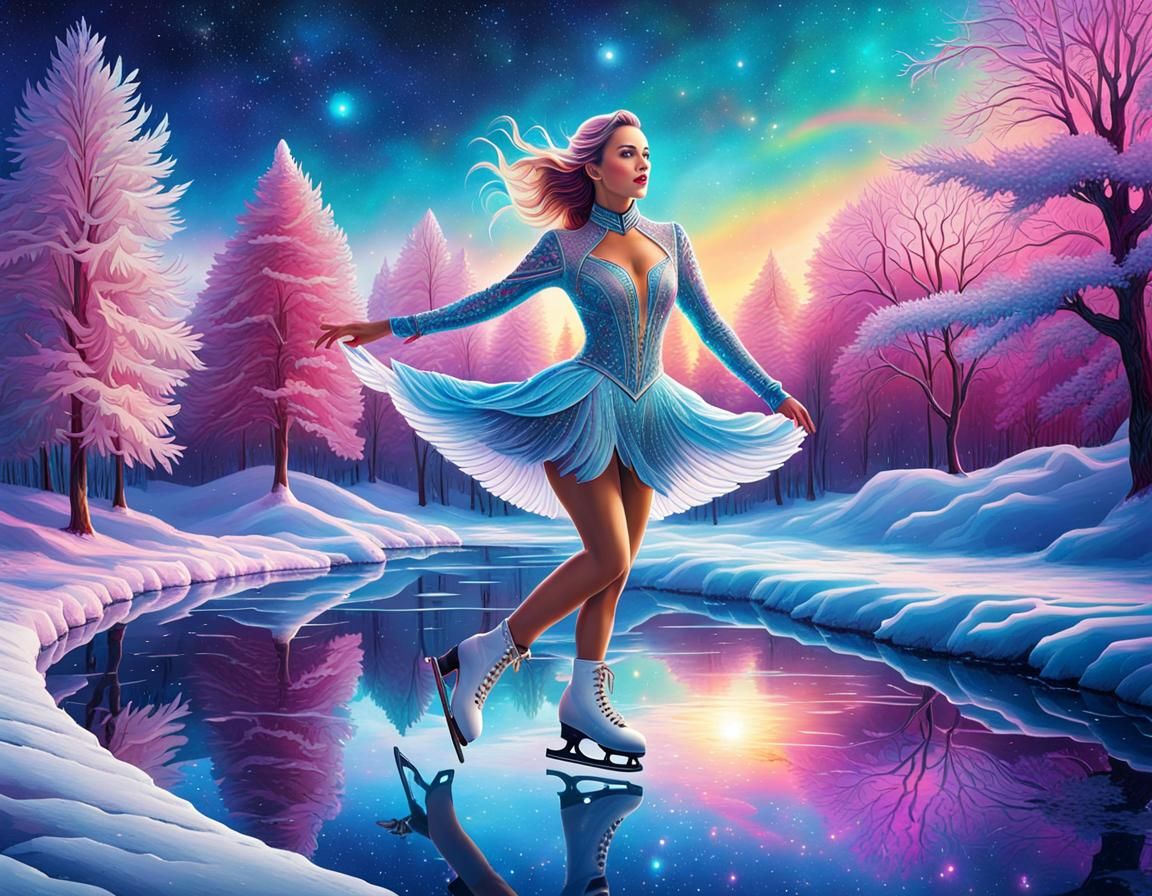 Ice Skating - AI Generated Artwork - NightCafe Creator
