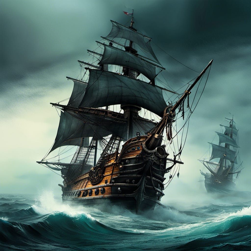 Pirate attack - AI Generated Artwork - NightCafe Creator