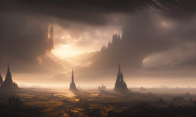 And yonder all before us lie Deserts of vast eternity. - AI Generated Artwork - NightCafe Creator