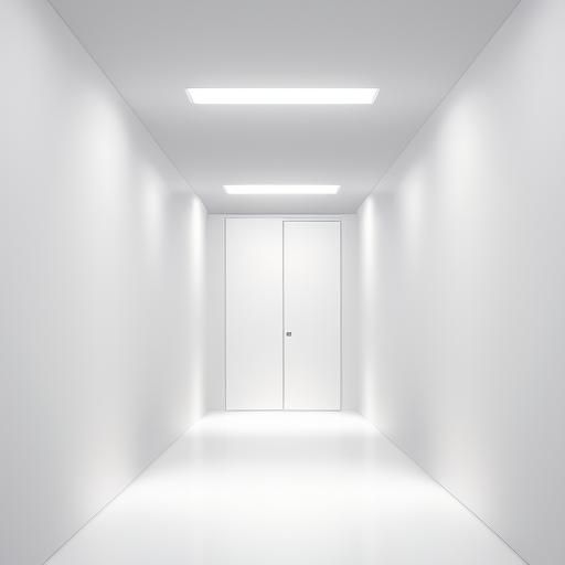 White Liminal Corridor - AI Generated Artwork - NightCafe Creator