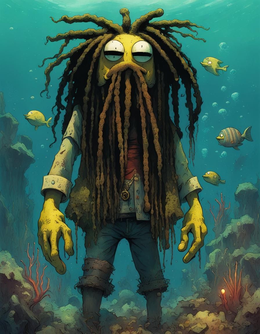 Spongebob Cthulhu Marley - AI Generated Artwork - NightCafe Creator