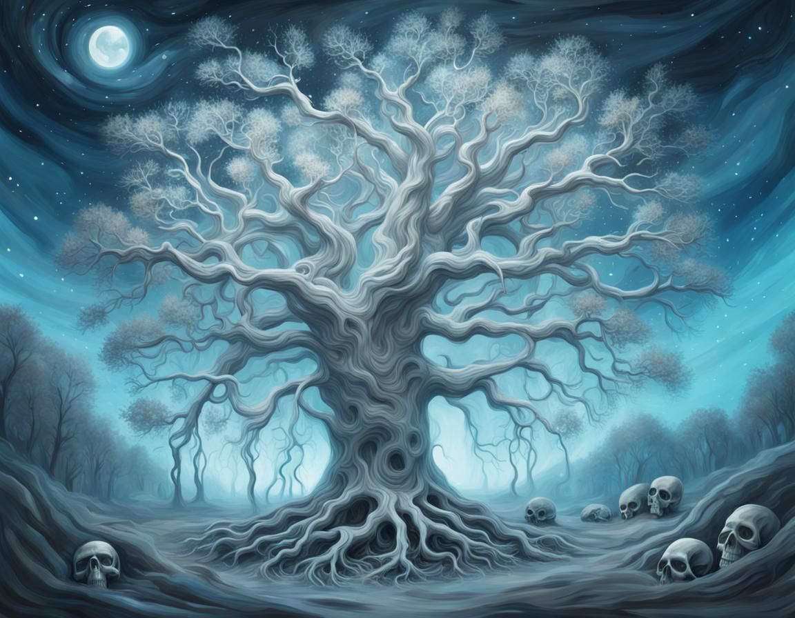 The Ghost Tree - AI Generated Artwork - NightCafe Creator