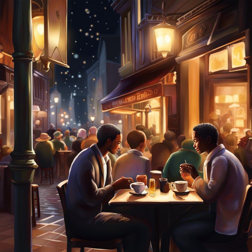 The ambiance of a cozy night cafe - AI Generated Artwork - NightCafe ...