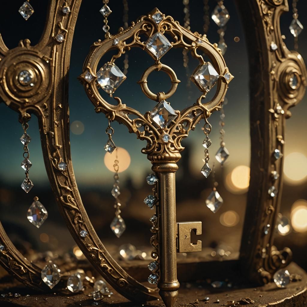 diamond key - AI Generated Artwork - NightCafe Creator