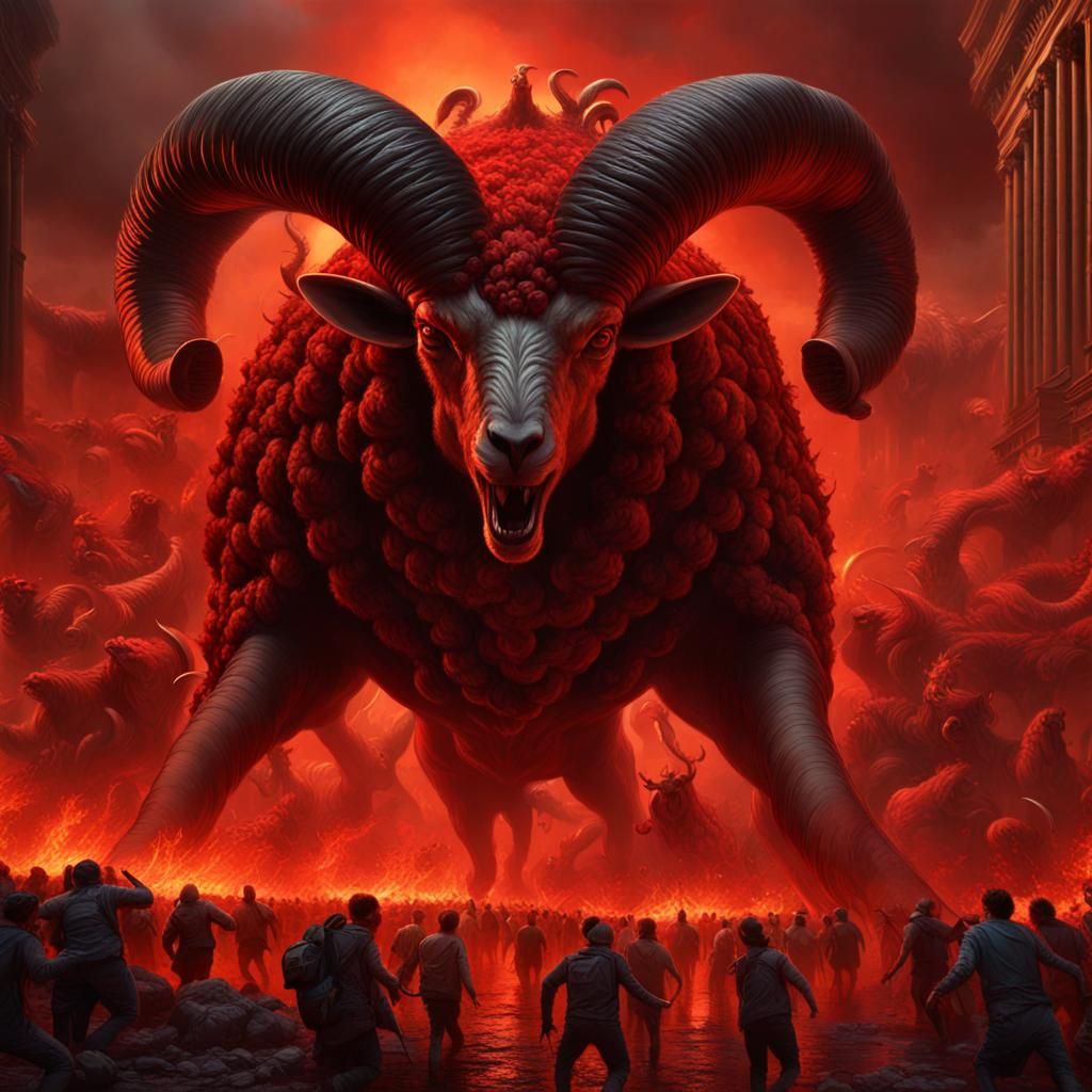 Hell of Rams 🔥 - AI Generated Artwork - NightCafe Creator