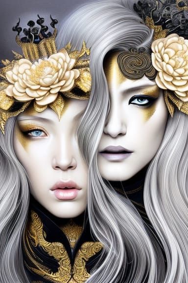 YY conjoined - AI Generated Artwork - NightCafe Creator