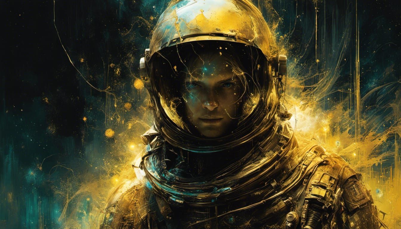 Alice SpaceWander the Astronaut - AI Generated Artwork - NightCafe Creator