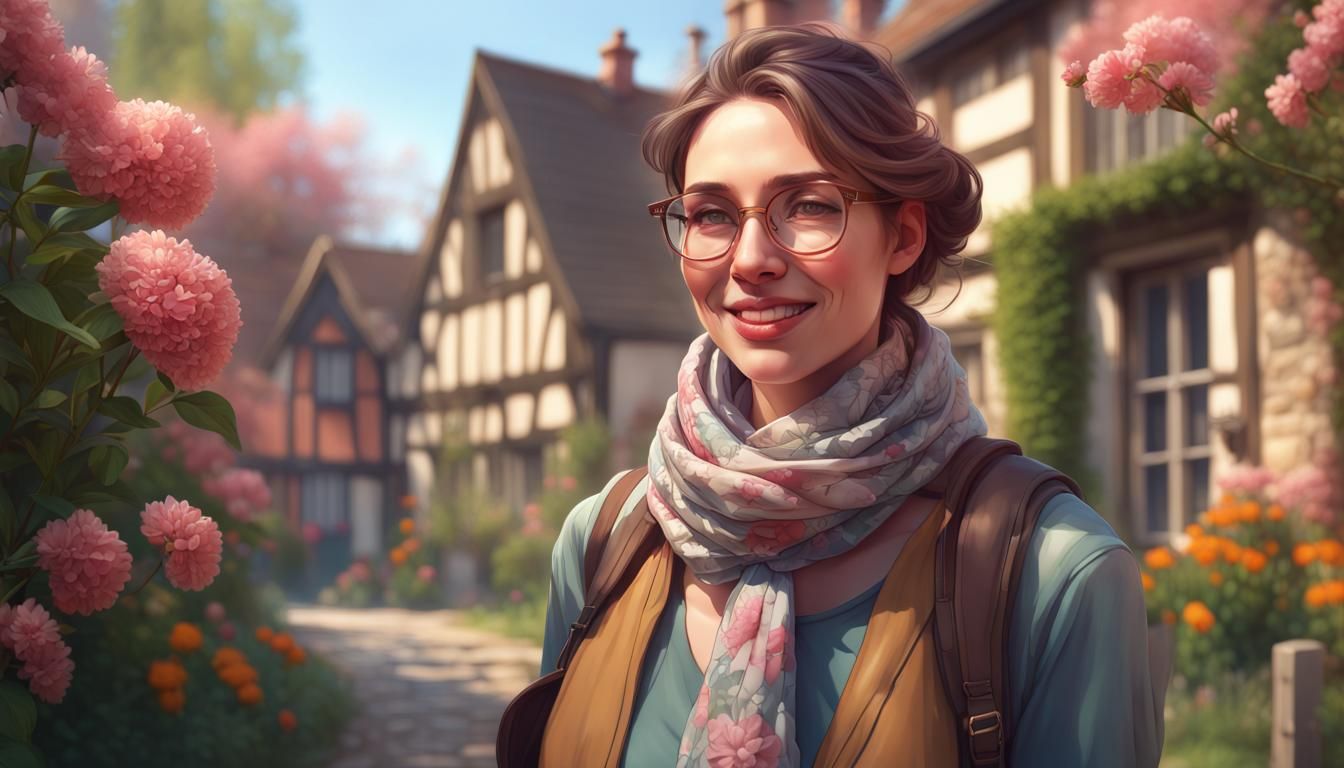English Village - AI Generated Artwork - NightCafe Creator
