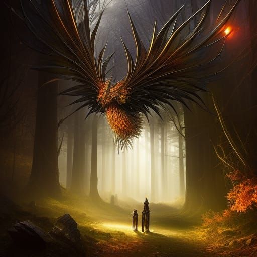cryptid forest - AI Generated Artwork - NightCafe Creator