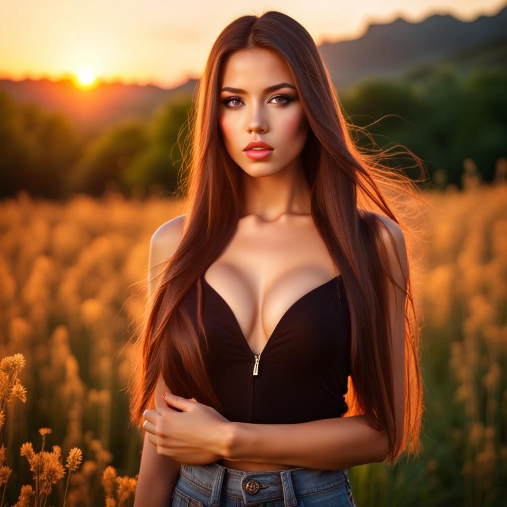 Sunset date - AI Generated Artwork - NightCafe Creator