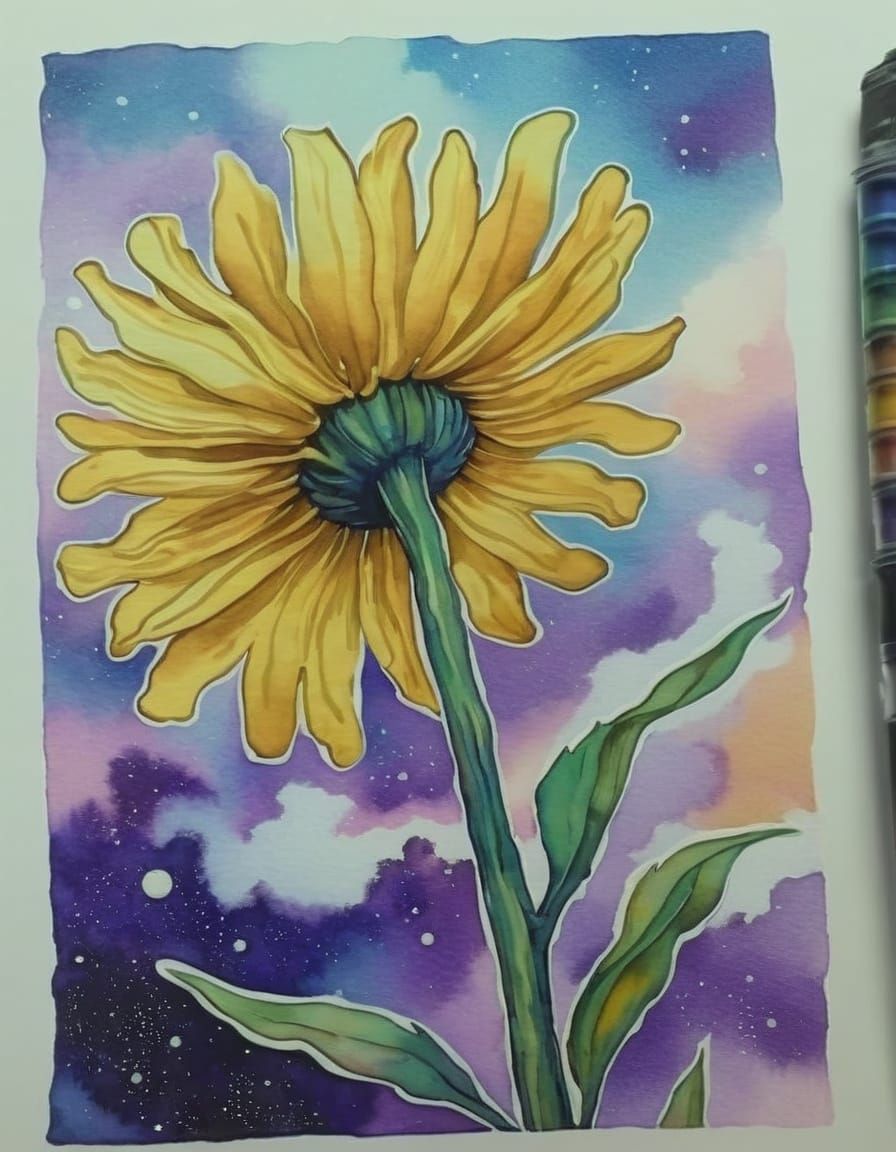 Ethereal Cosmic Dreamscape in Whimsical Post-Impre... - AI Art