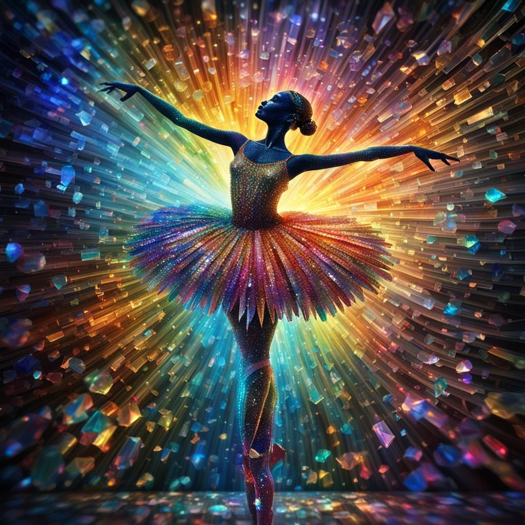 Crystal Ballerina - AI Generated Artwork - NightCafe Creator