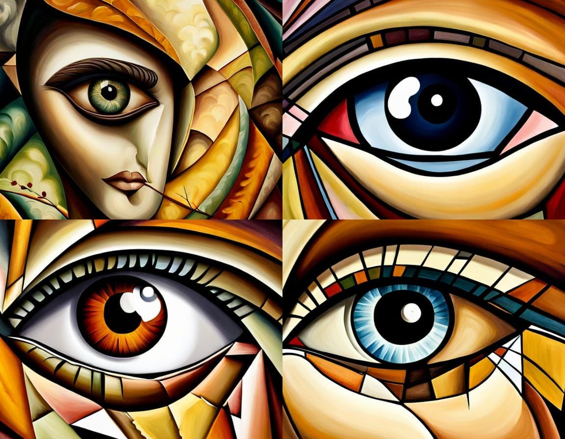 Beautiful masterpiece fine art painting of an elegant human eye. In ...