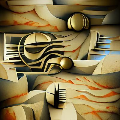 Beautiful desolation art deco abstract - AI Generated Artwork ...