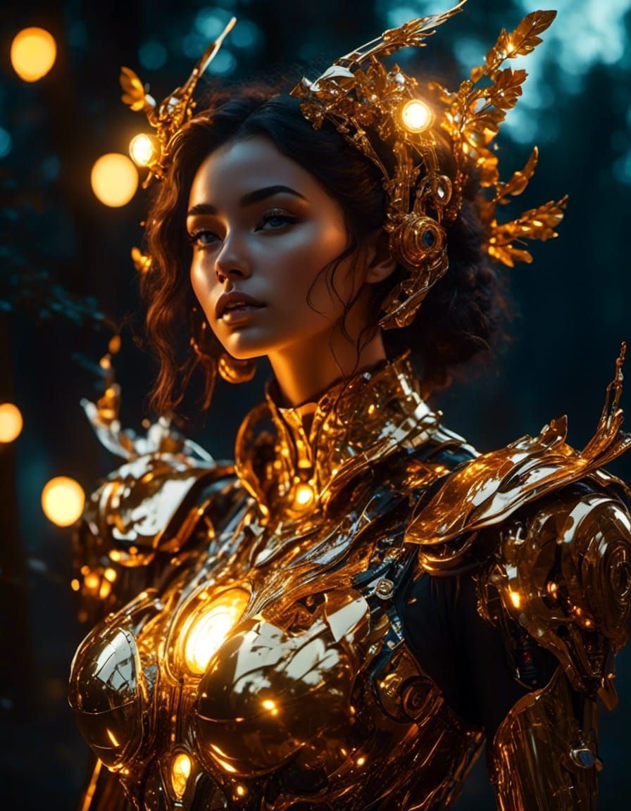 golden android - AI Generated Artwork - NightCafe Creator
