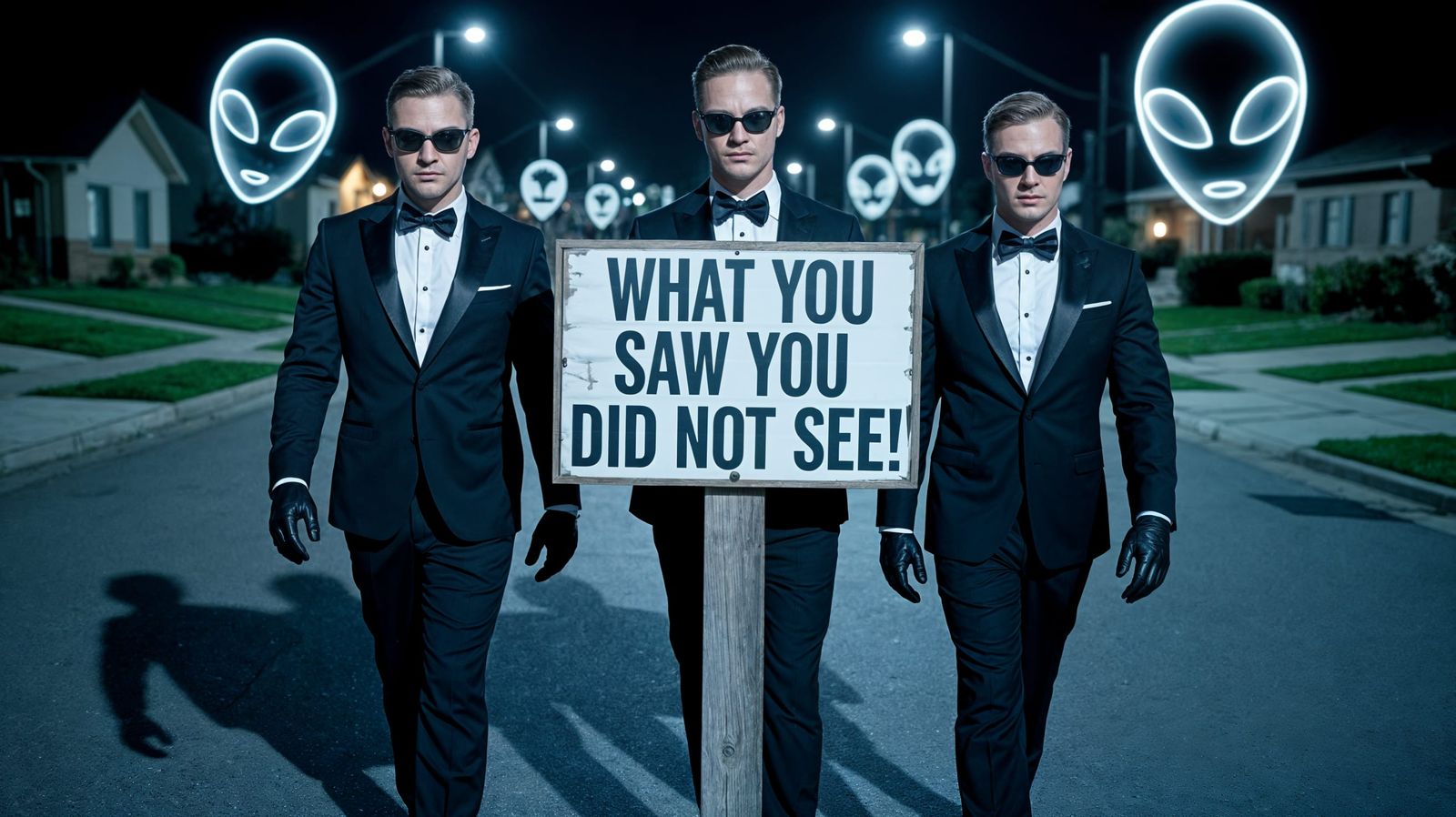 In comes the Men in Black! - Men in Black Mysteriously Patro...