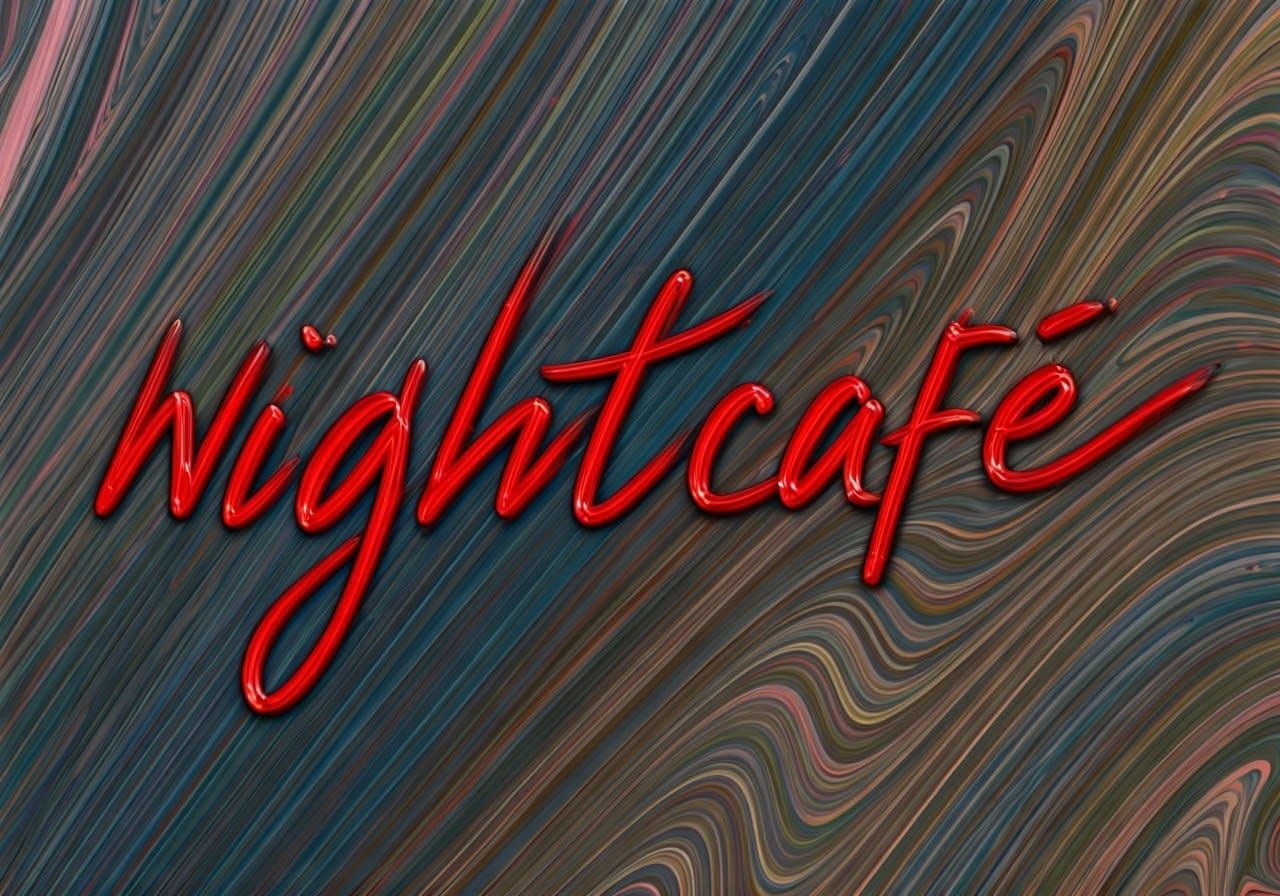 calligraphic text "NIGHTCAFE" - AI Generated Artwork - NightCafe Creator