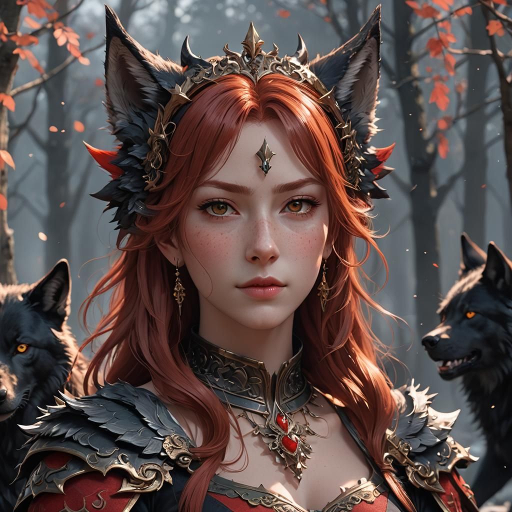 Wolf Queen v3 - AI Generated Artwork - NightCafe Creator