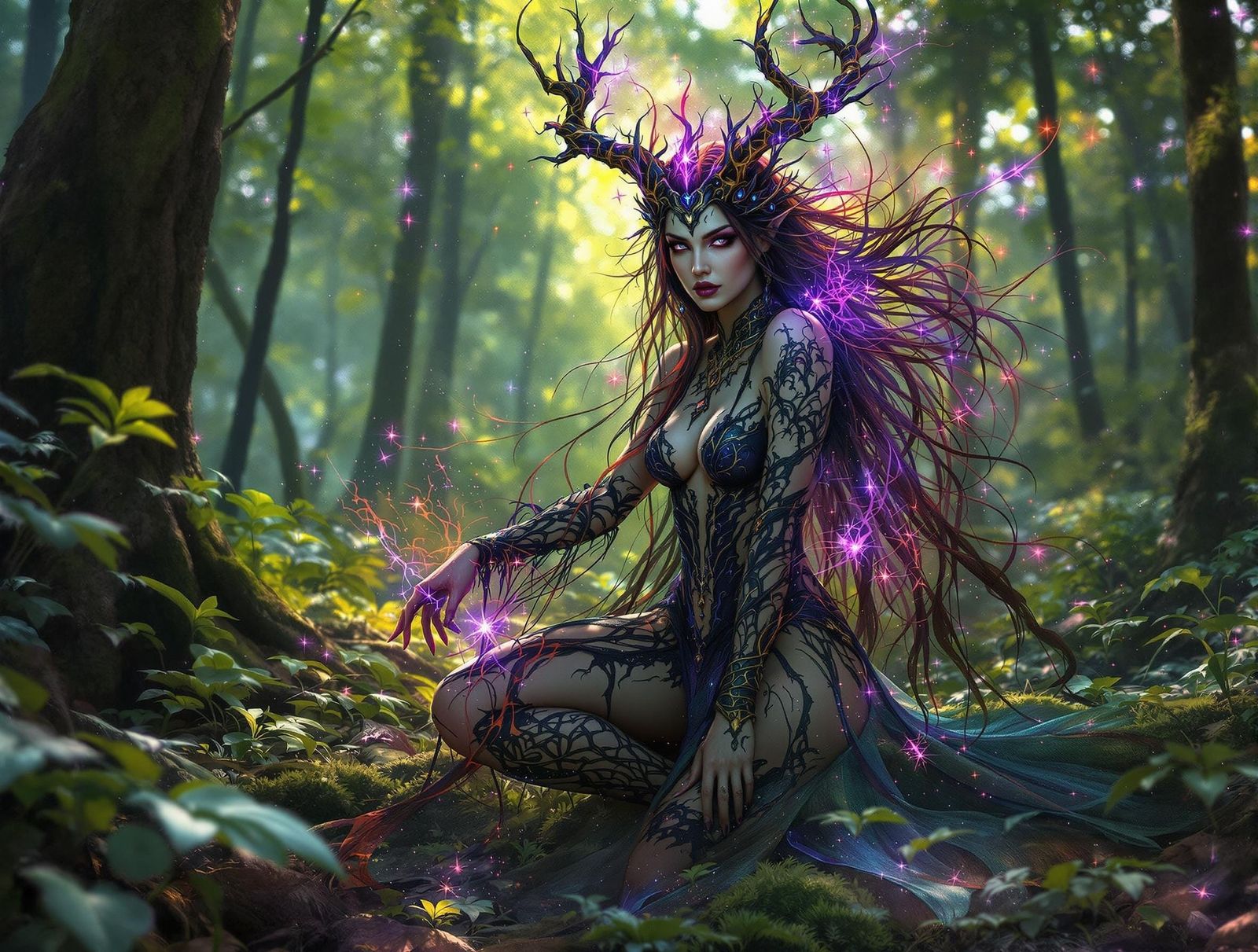 Celtic Goddess Morrigan forest dweller