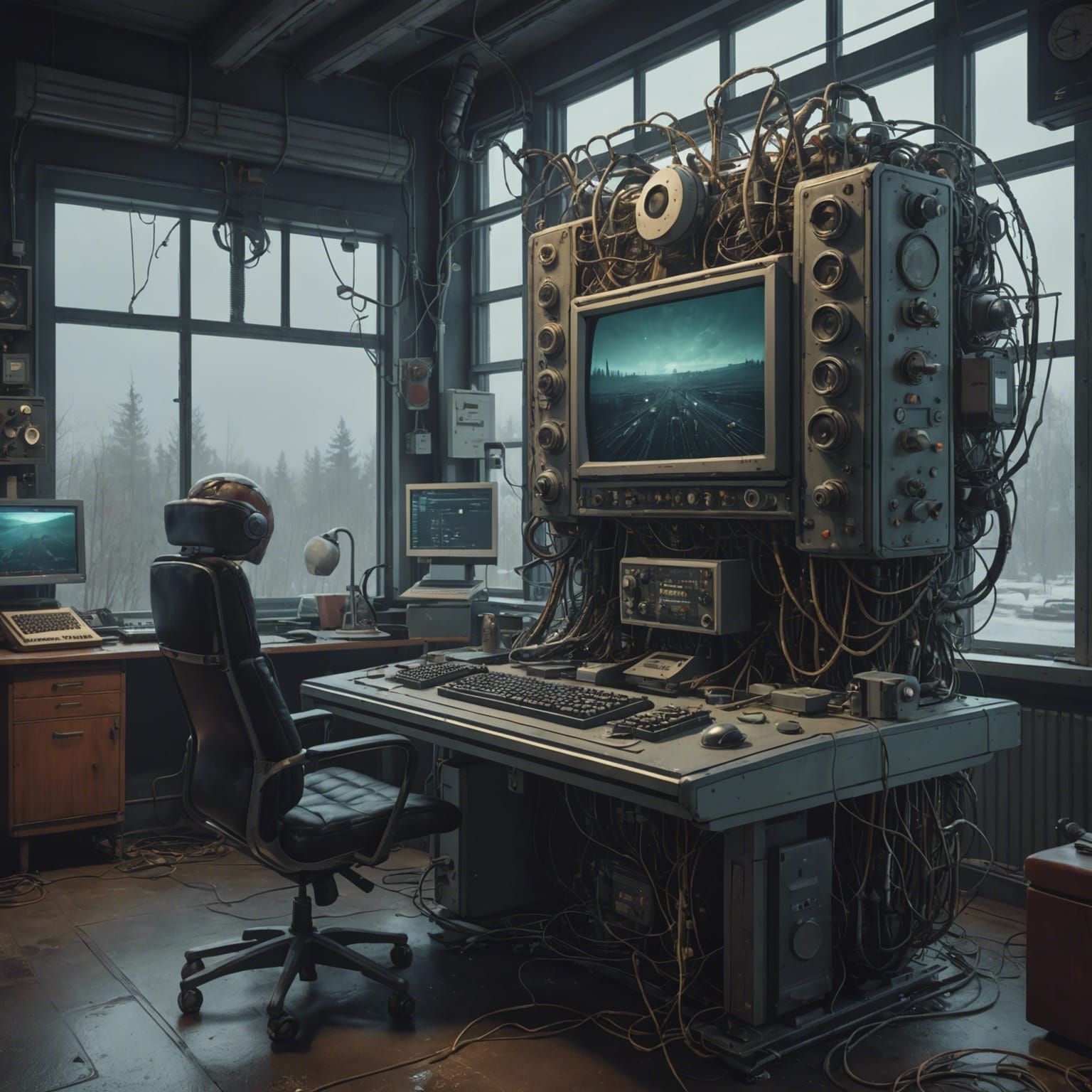 {Biopunk: 1.7} organic computer, living machine, complex, surreal ...