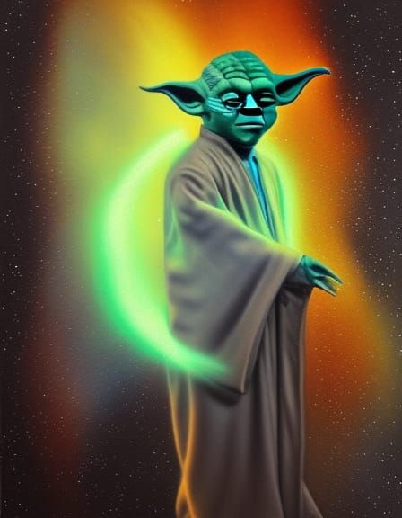 hologram yoda Ghost, Starscapes , holographic astral cosmic ...