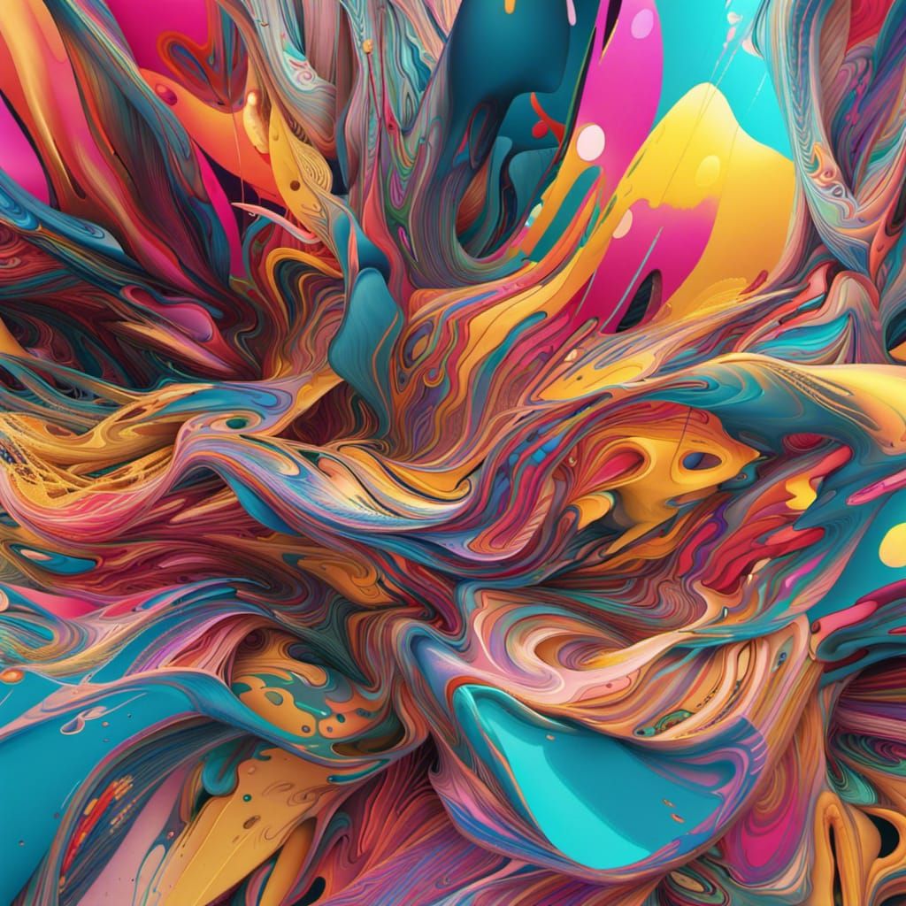 Abstract colorful masterpiece - AI Generated Artwork - NightCafe Creator