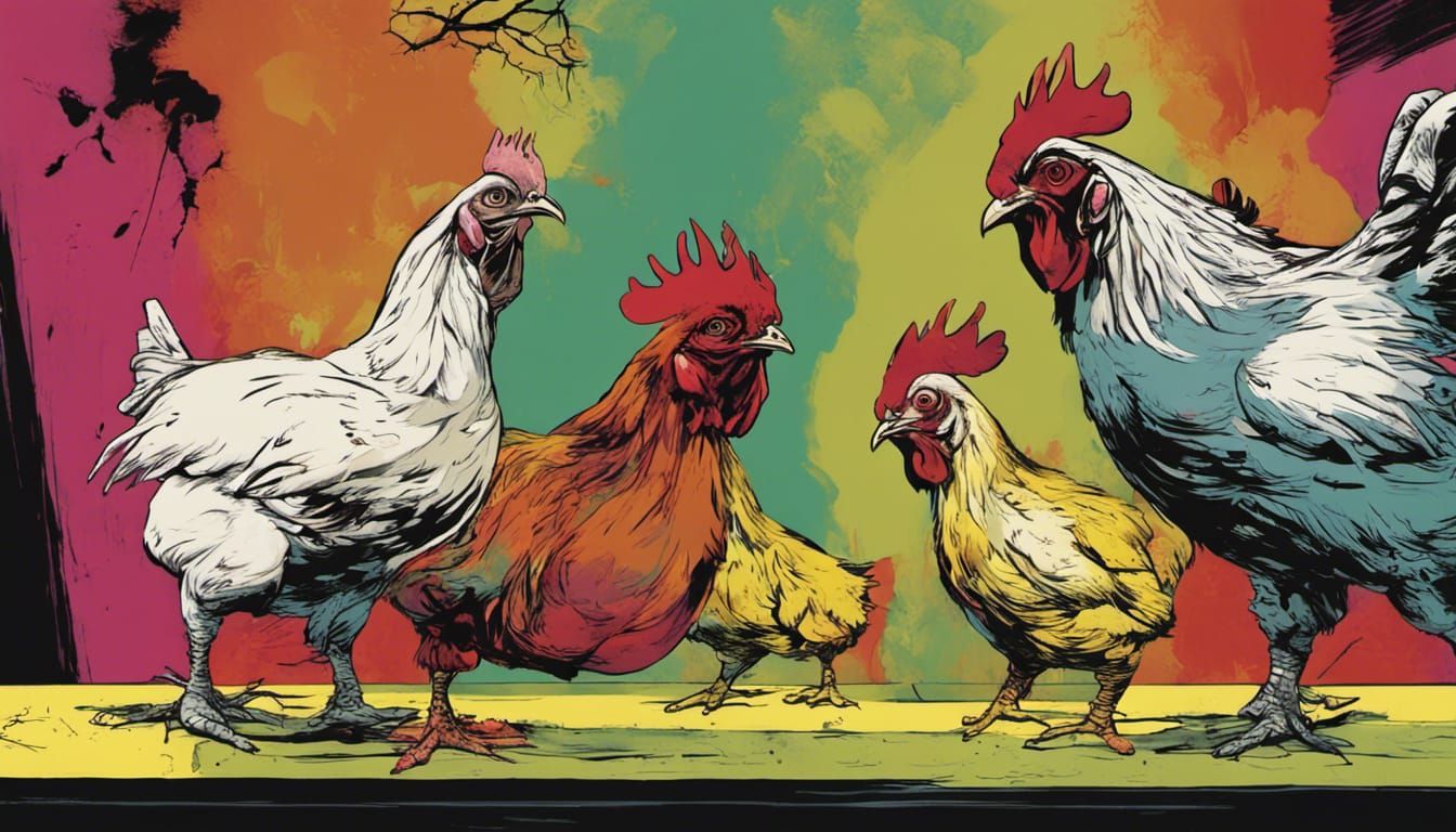 Chickens - AI Generated Artwork - NightCafe Creator