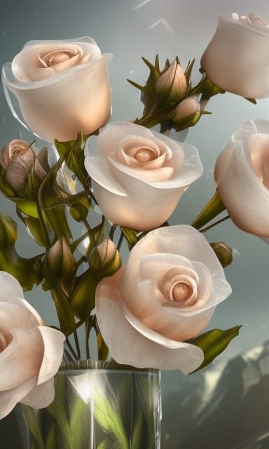 Roses - AI Generated Artwork - NightCafe Creator