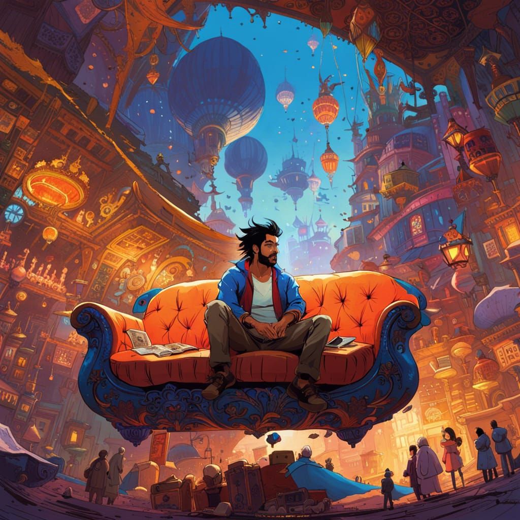 Fairy Tales: Who's talking about carpets, Yasmin? - AI Generated Artwork - NightCafe Creator